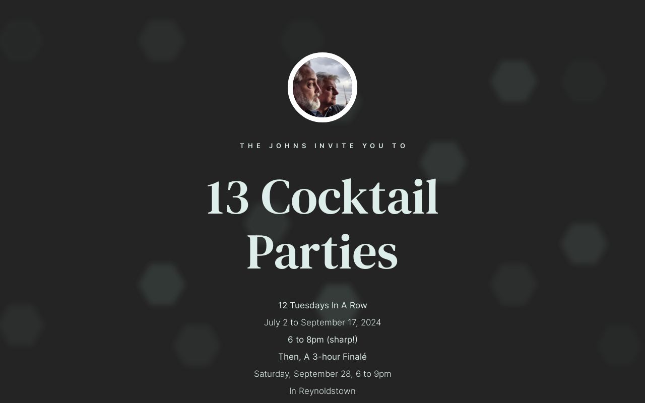 13 Cocktail Parties 2022